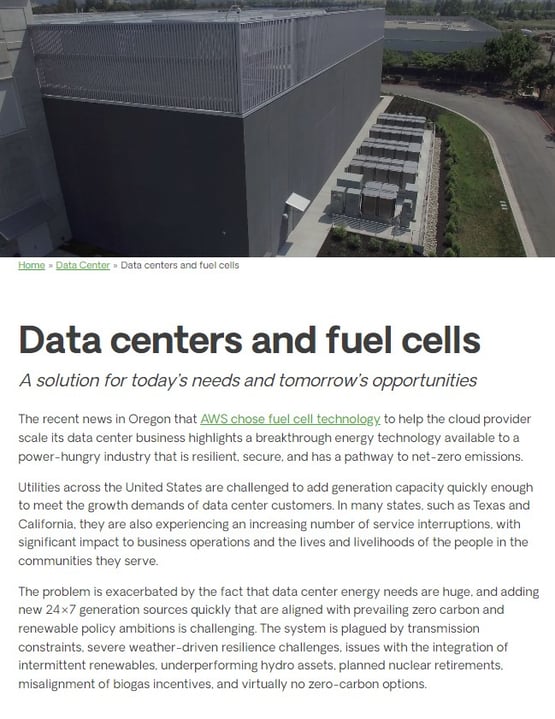 Bloom Energy Microgrid for Data Centers